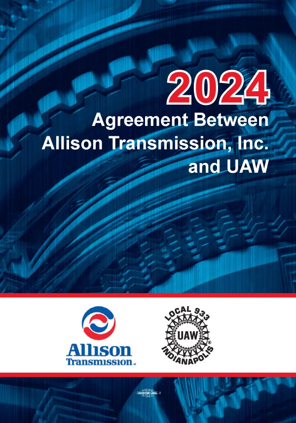 2024 UAW/ATI Collective Bargaining Agreement | UAW Local 933