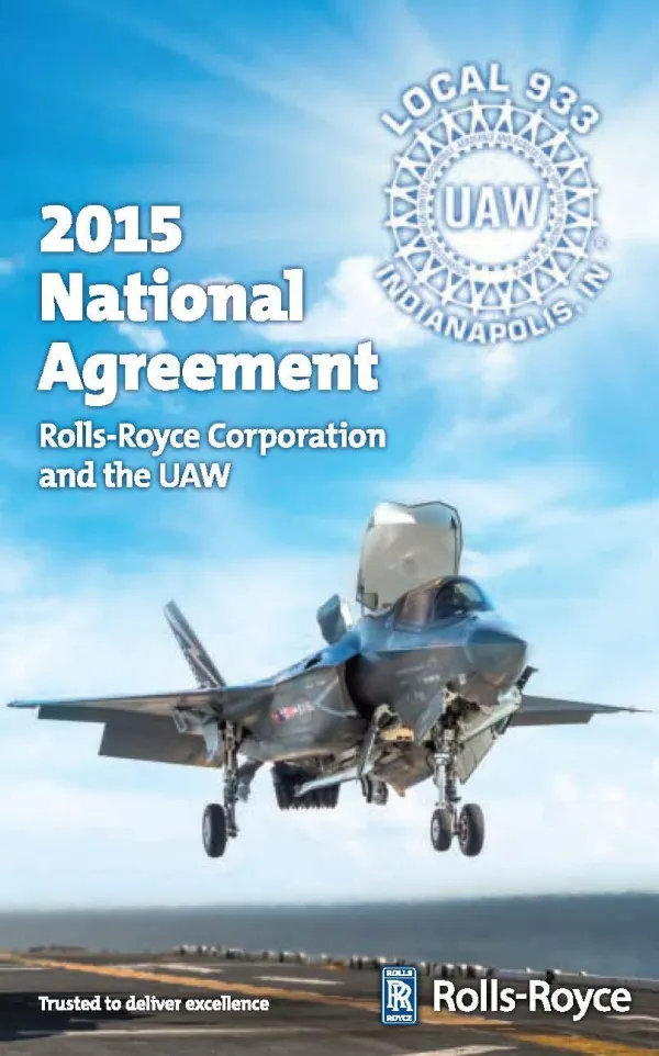 2015 UAW - RR Collective Bargaining Agreements | UAW Local 933
